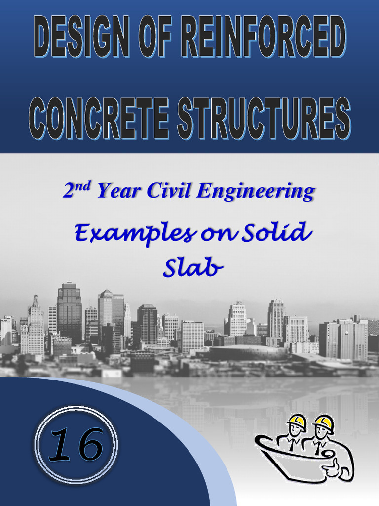 Year Civil Engineering 2: Examples On Solid Slab | PDF | Building Engineering | Architectural ...