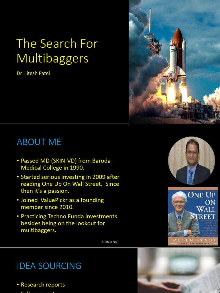 The Search For Multibaggers | PDF | Stocks | Business