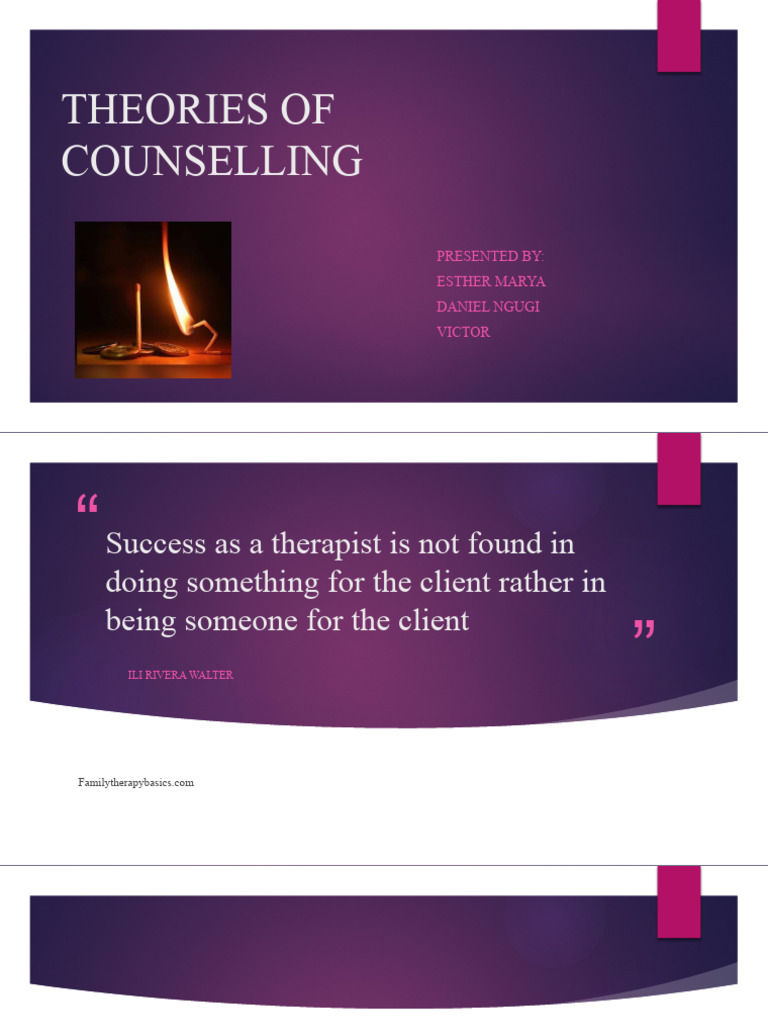 Theories of Counselling | PDF | Psychotherapy | Psychoanalysis
