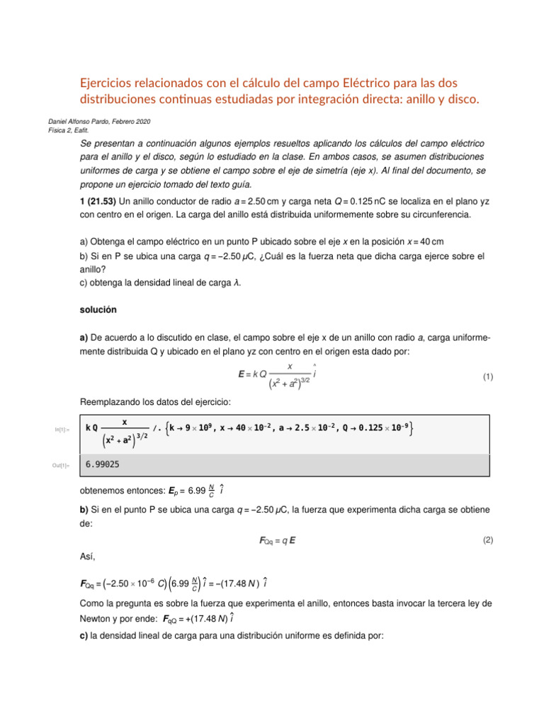 Anillos y Discos | PDF | Física | Ciencias fisicas