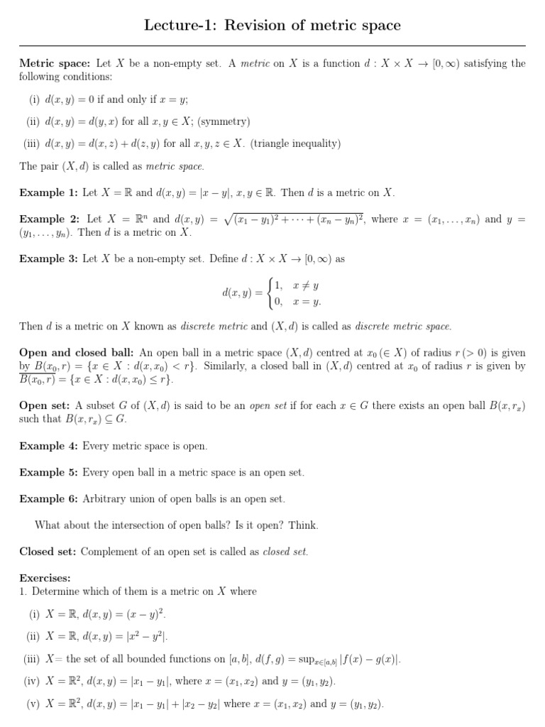 Topology Lecture Notes | PDF | Mathematical Objects | Mathematical Analysis Topology Lecture Notes | PDF | Mathematical Objects | Mathematical Analysis