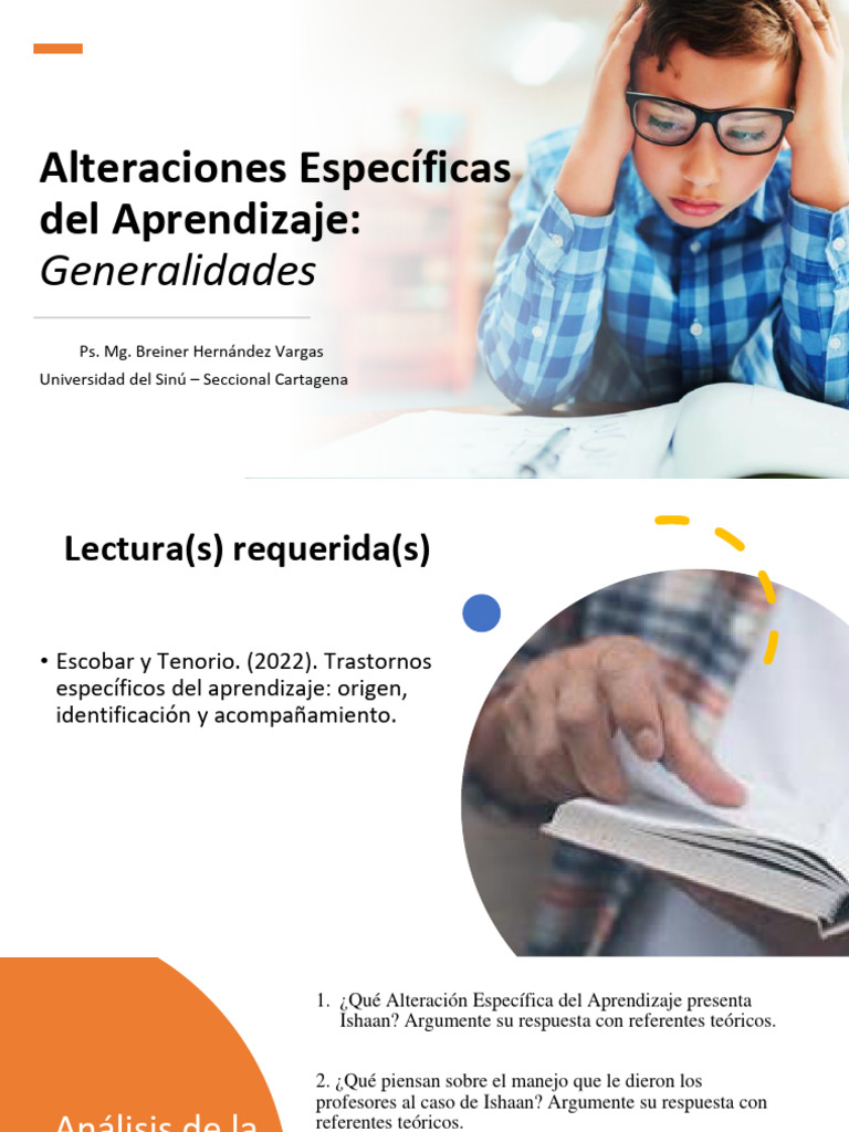 Presentación - Alteraciones Específicas Del Aprendizaje - VF | PDF ...