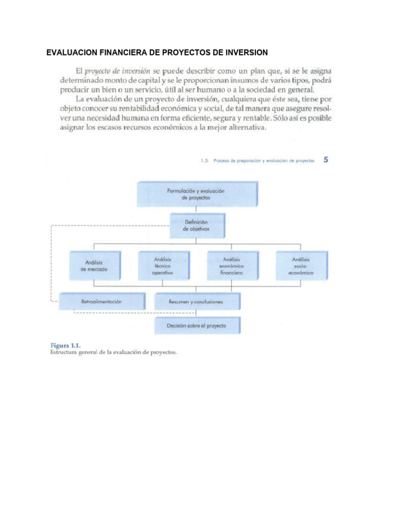 Evaluacion Financiera de Proyectos de Inversion ( | PDF | Tasa interna de retorno | Comercio