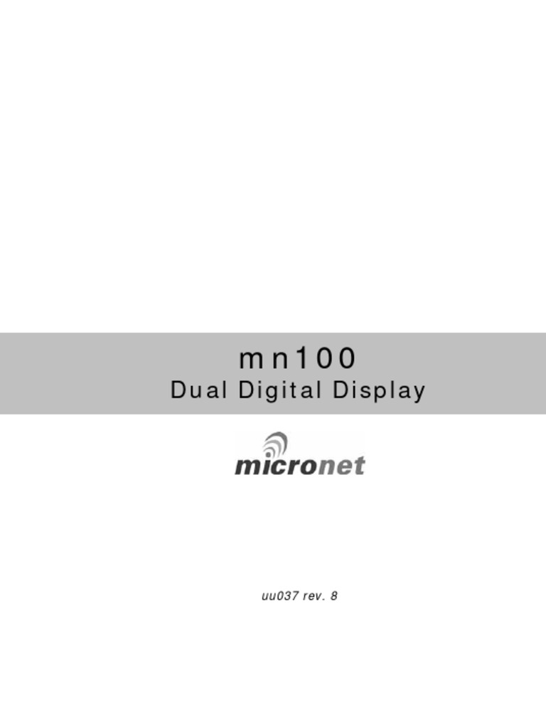 Tacktick MN100 Dual Display Manual | PDF | Compass | Electromagnetic ...