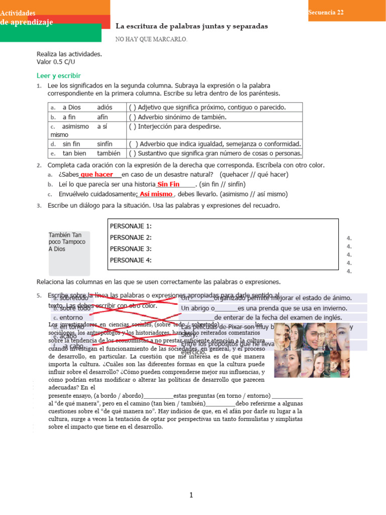 9° - Taller - Palabras Multiformes - Norma. | PDF