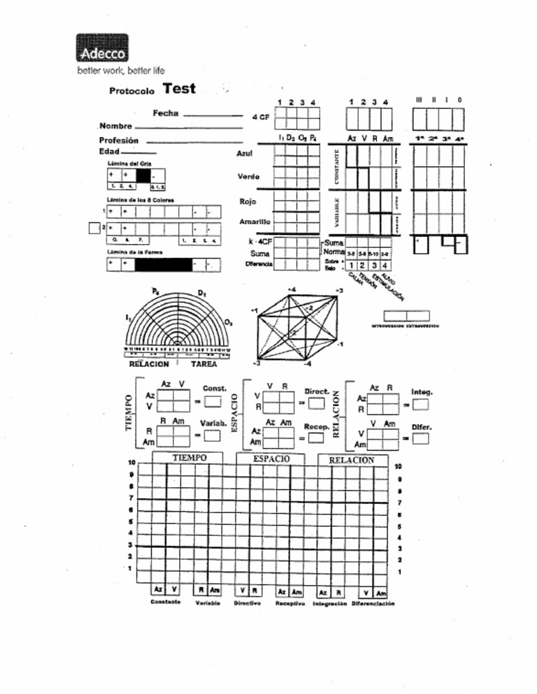 Test Lüscher Protocolo | PDF