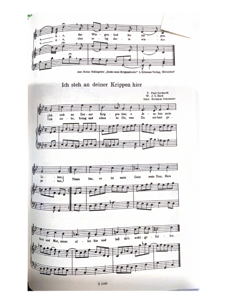 Ich Steh An Deiner Krippen Hier | PDF