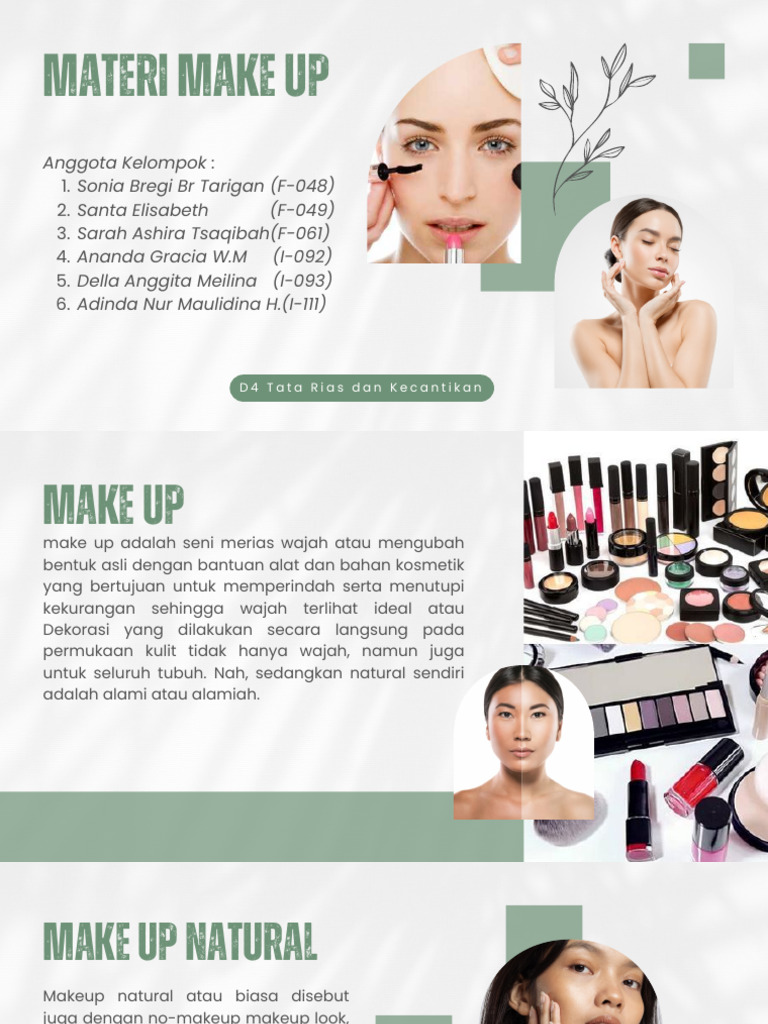 Materi Make Up Sonia 2000 | PDF