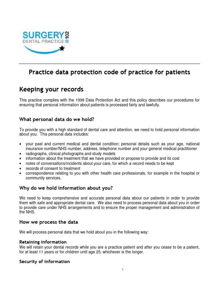 BDA Advice Sheet B2 | PDF | National Health Service | Health Professional