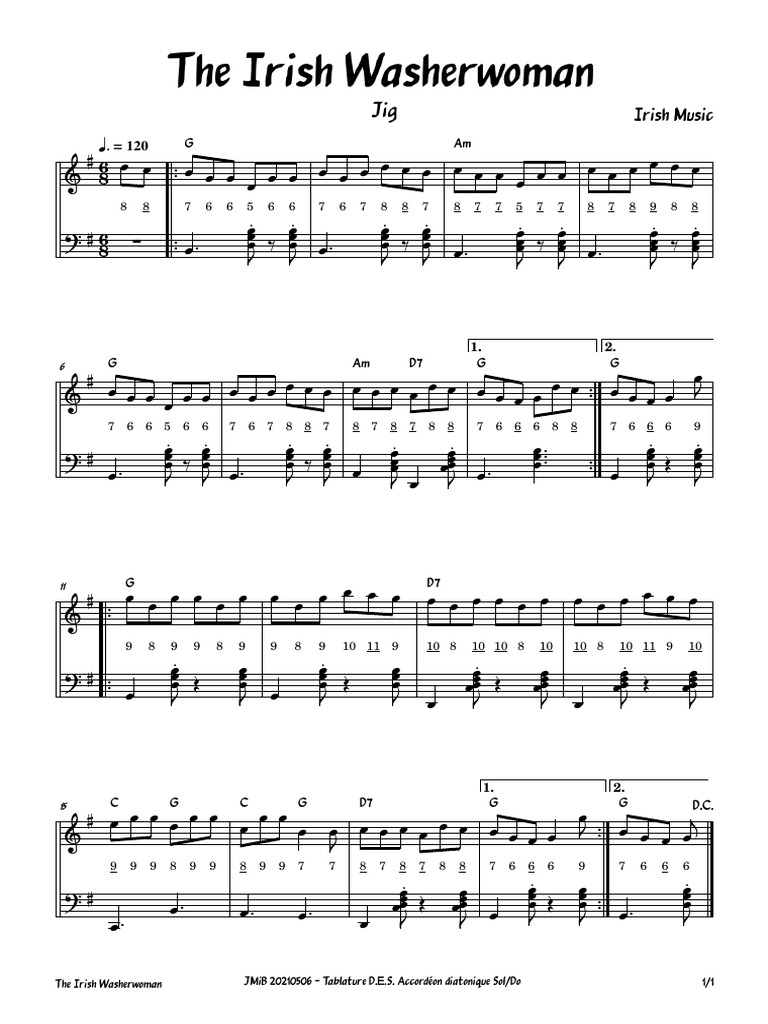 The Irish Washerwoman Sheet Music | PDF