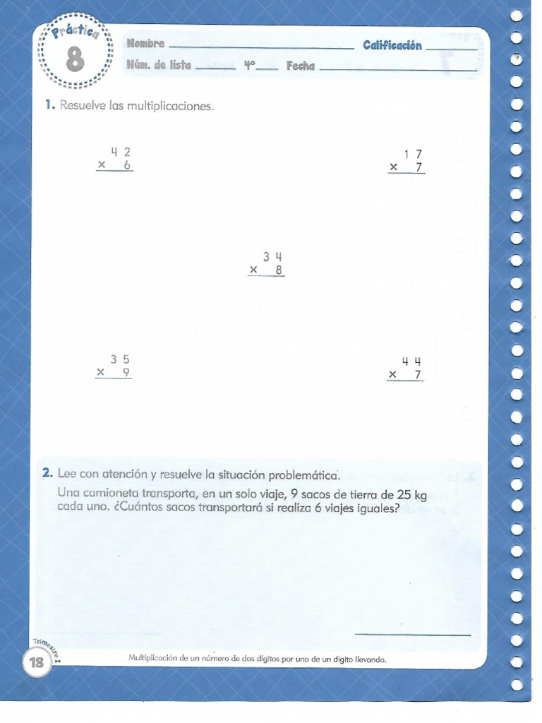 Practicas-Mate-4to Trillas Clases Virtuales | PDF