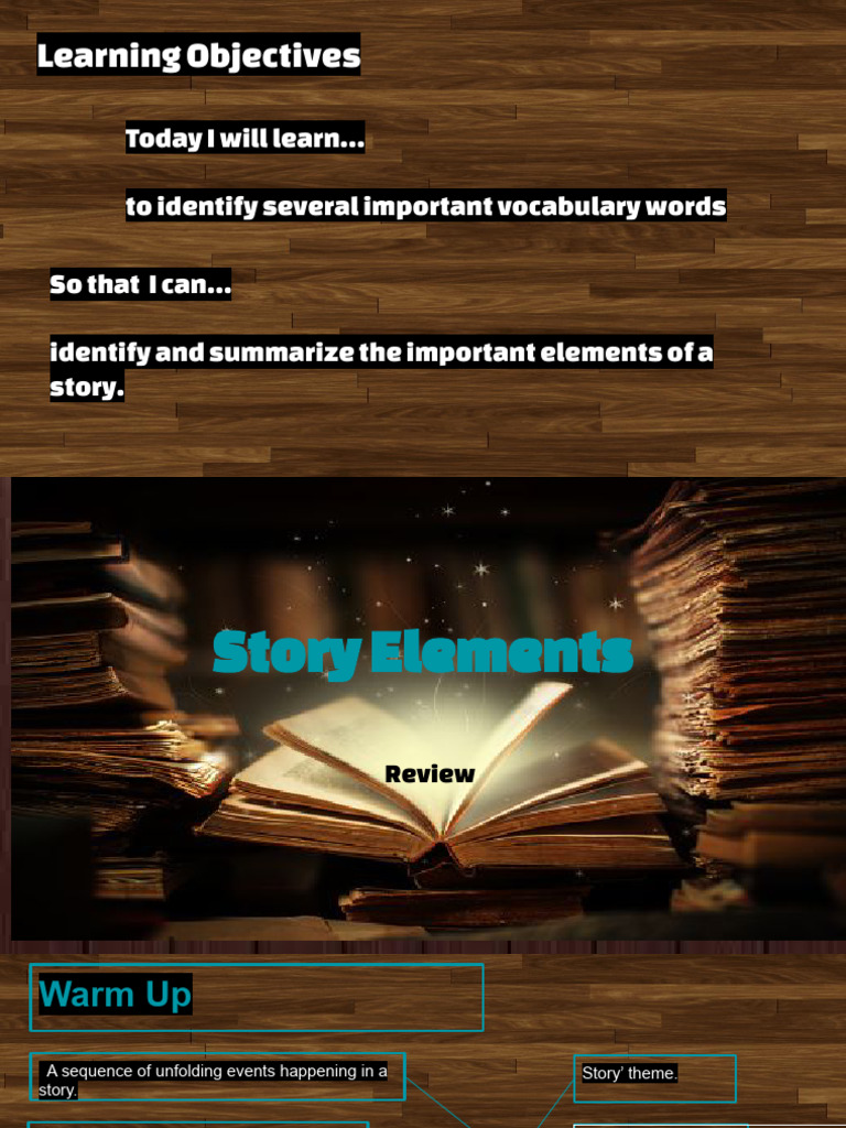 Story Elements Google Slides Presentation 1 | Download Free PDF | Plot ...
