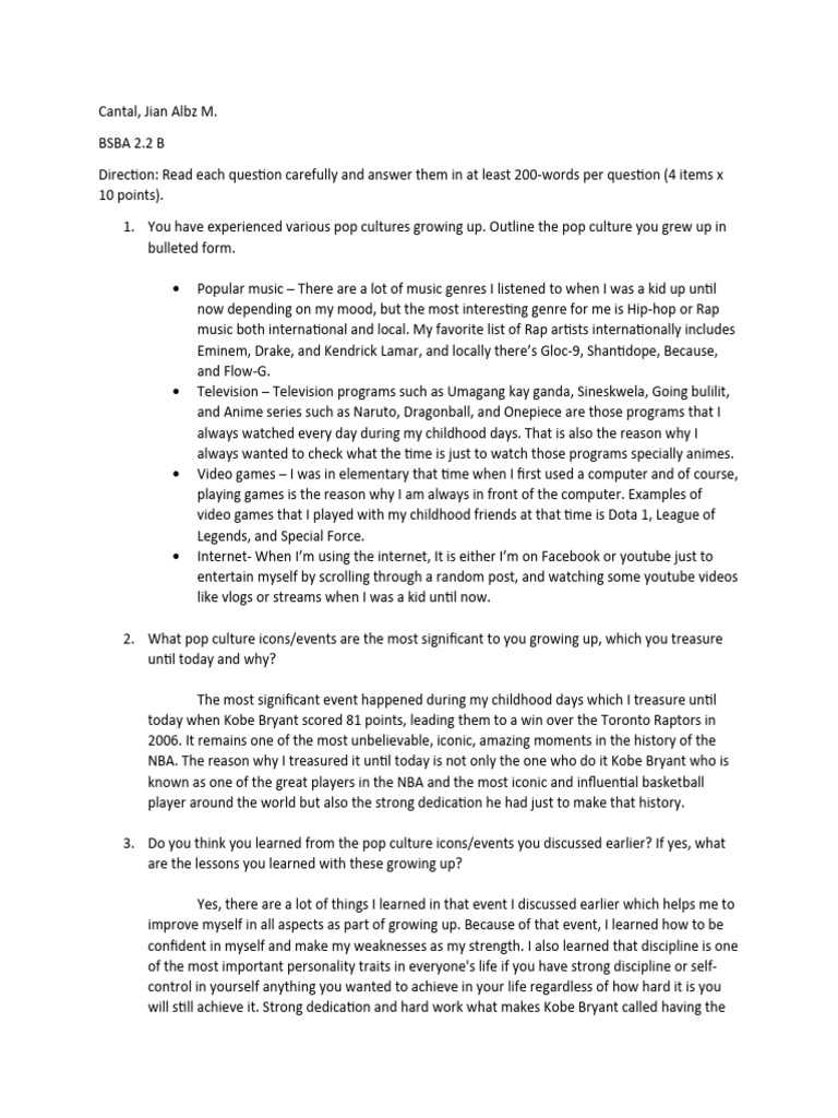 02 Worksheet 2 | PDF | Kobe Bryant | Disciplines