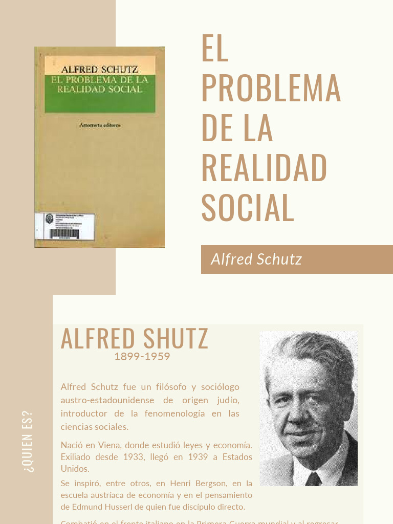 Alfred Schutz | PDF | Edmund Husserl | Realidad