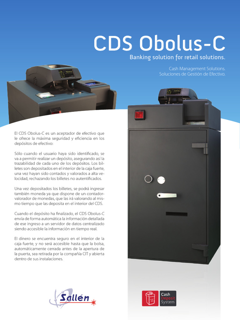 Aceptador Efectivo CDS Obolus-C | PDF | Dinero | La seguridad informática