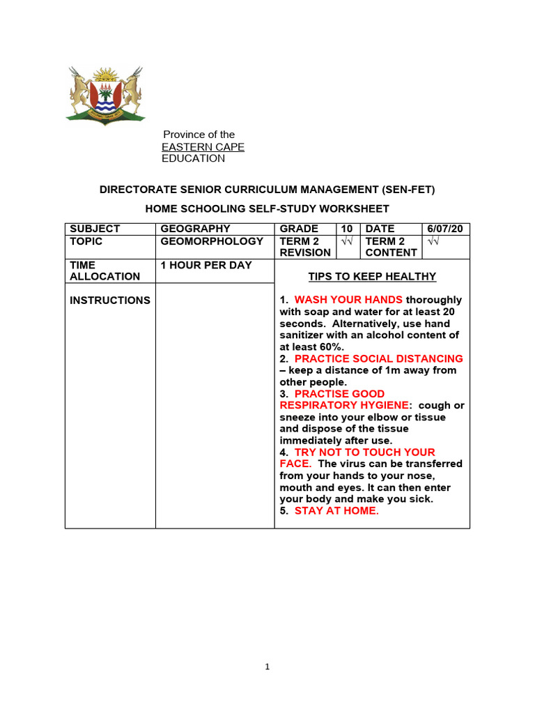 Grade 10 Geography: Geomorphology | PDF | Rock (Geology) | Plate Tectonics