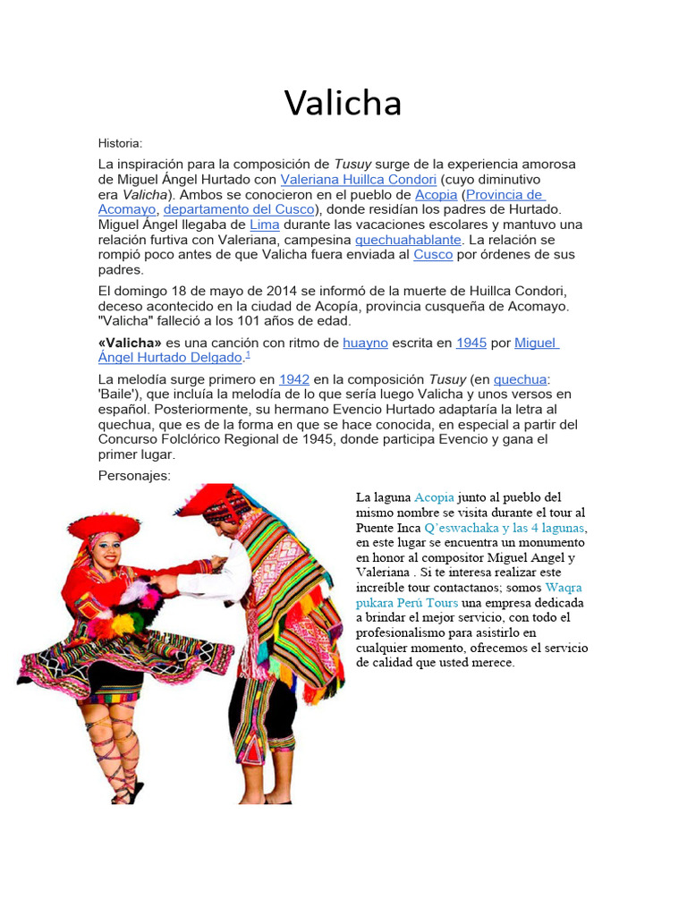 Valicha | PDF | Perú