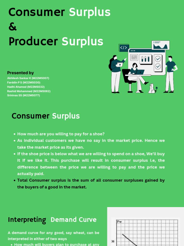 Consumer Surplus & Producer Surplus | Download Free PDF | Economic ...