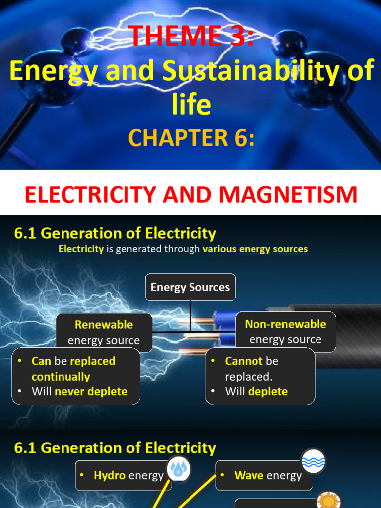Chapter 6 Electricity and Magnetism (Part 1) | PDF | Power Station ...