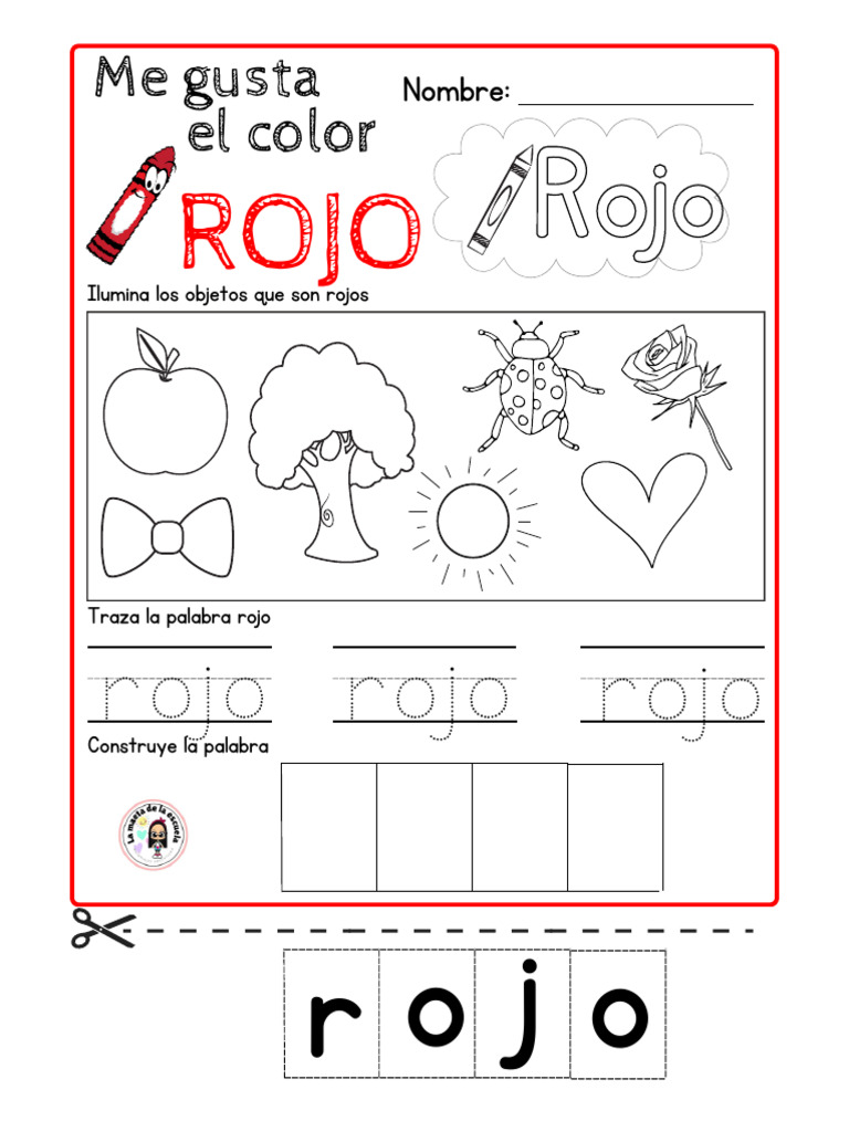 Actividades de Colores para Preescolar | PDF | Color | Rojo