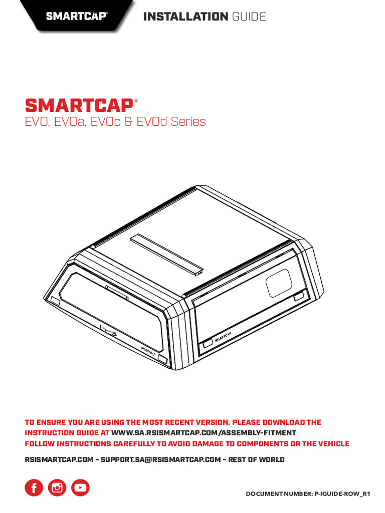 Instructions-Guide-SmartCap-EVO-Universal-ROW-2023 | PDF | Pickup Truck | Screw