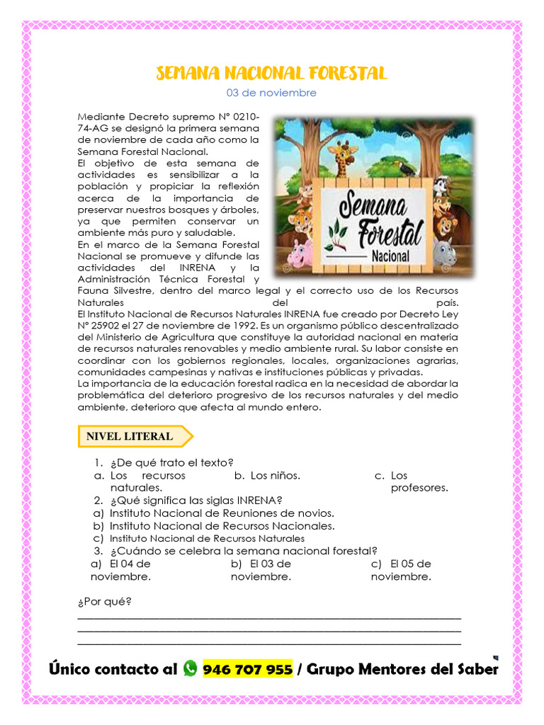 Comprencion de Textos 4 Grado | PDF | Aves