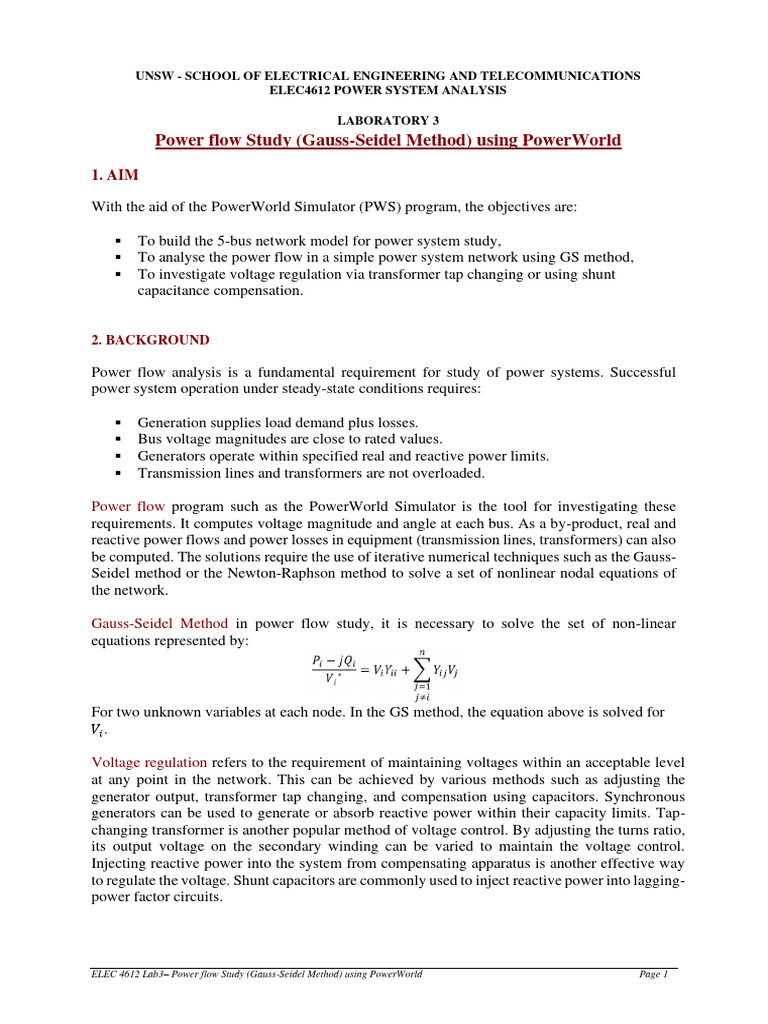 GS Power Flow Using PW | PDF | Power (Physics) | Physical Quantities