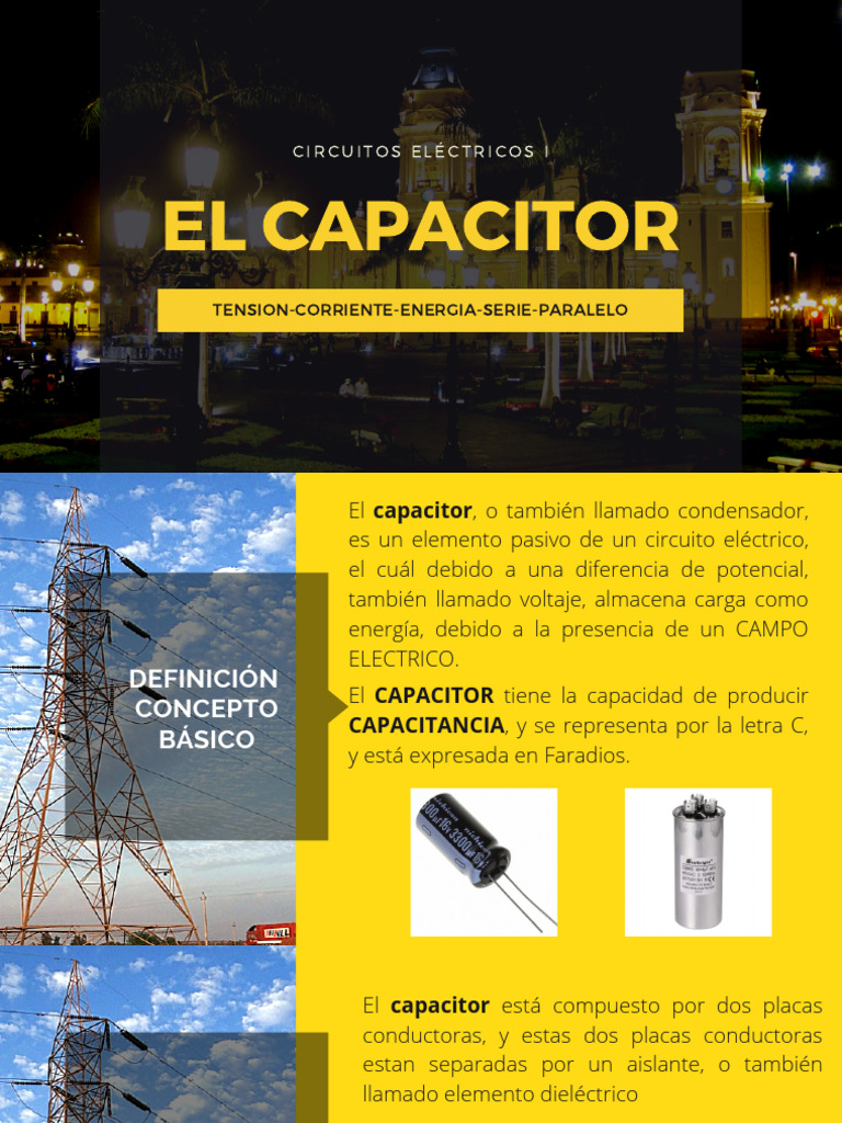 Concepto y Funcionamiento del Capacitor | PDF | Ciencia y matemáticas