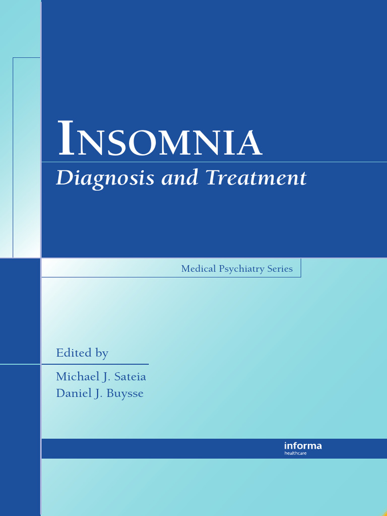 Nsomnia: Diagnosis and Treatment | PDF | Insomnia | Mental Disorder