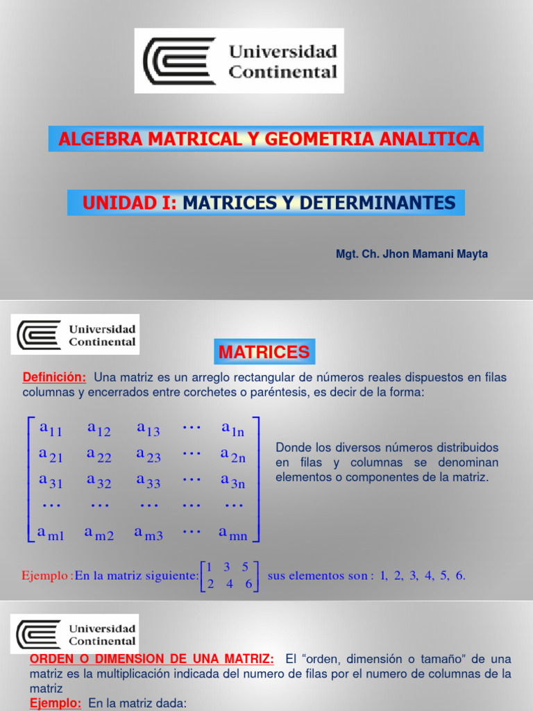 Matrices | PDF | Matriz (Matemáticas) | Álgebra abstracta