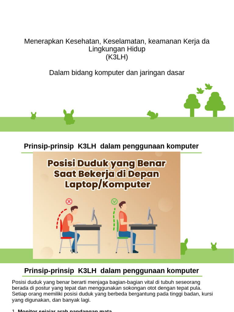 K3LH untuk Ergonomi Komputer Optimal | PDF