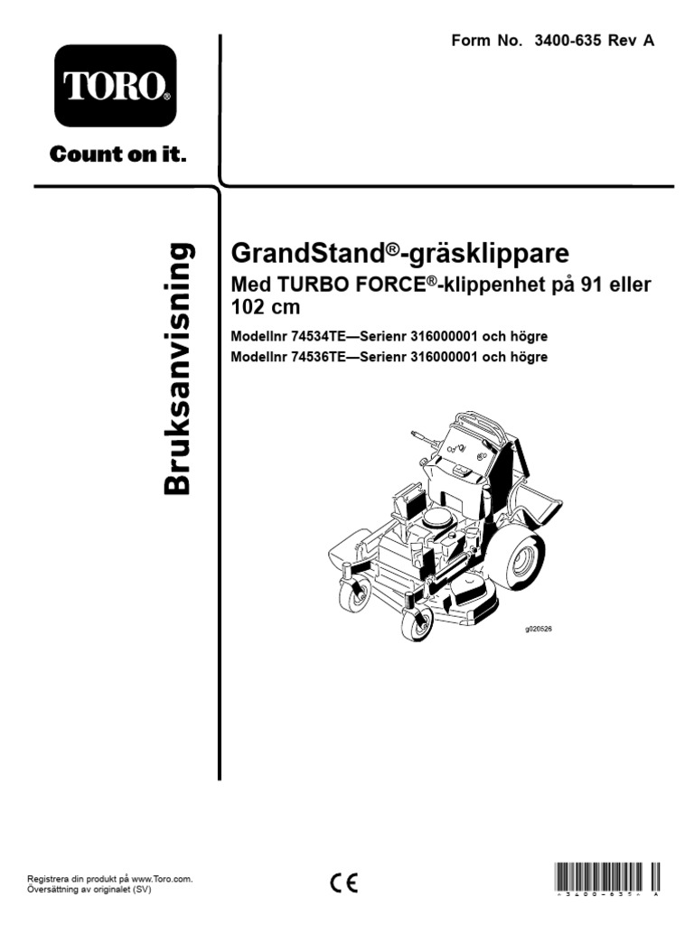 Toro Manual | PDF