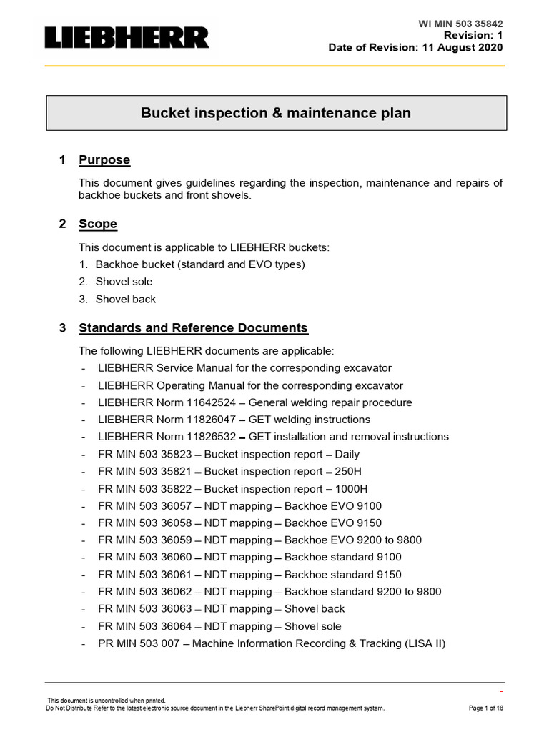 Bucket Inspection & Maintenance | PDF | Nondestructive Testing ...