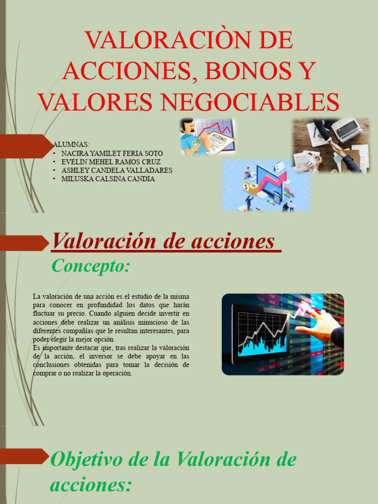 GRUPO N°01 - Valoración de Acciones, Bonos y Valores Negociables | PDF | Compartir (Finanzas ...