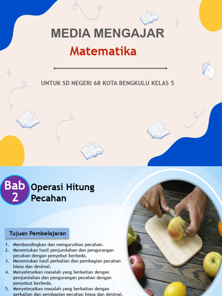 Operasi Hitung Pecahan Kelas 5 SD | PDF | Metode & Bahan Ajar | Komputer
