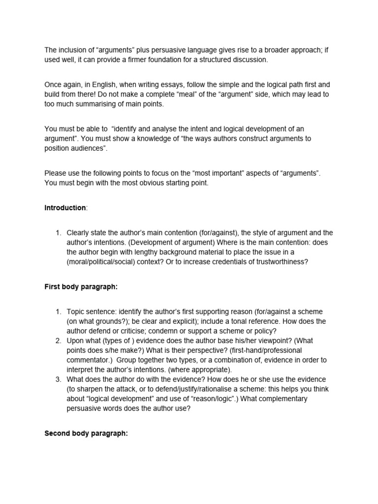 Analyzing Argument Structure and Techniques | PDF | Argument | Reason