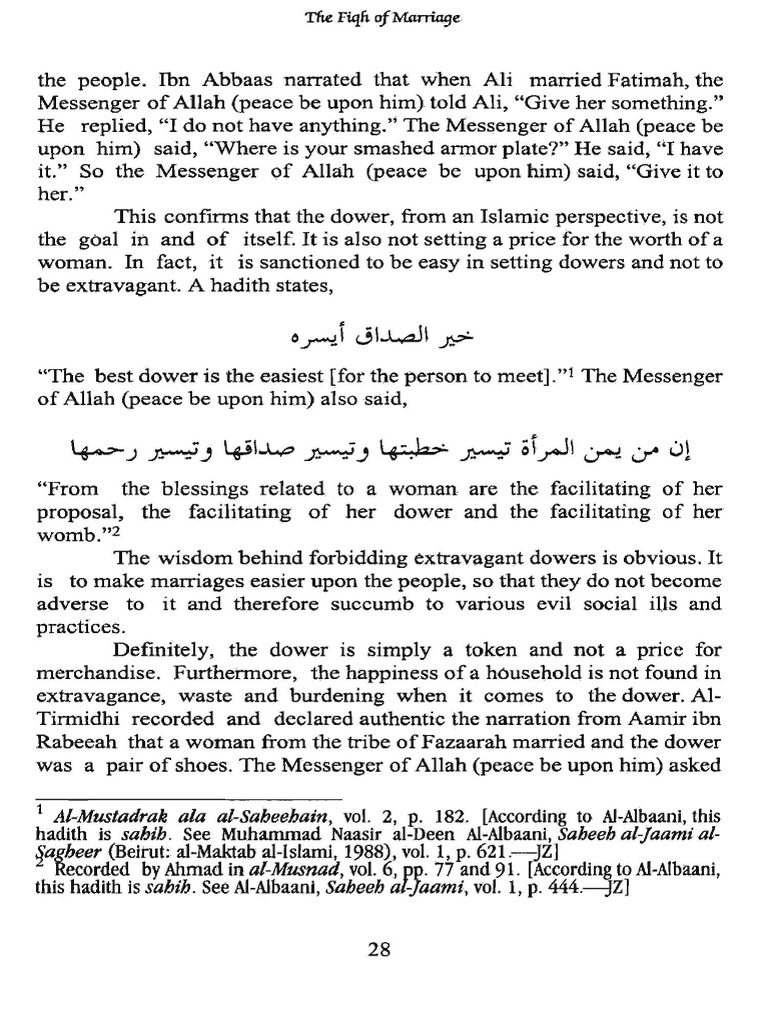 Fiqh of Marriage | PDF | Hadith | Umar