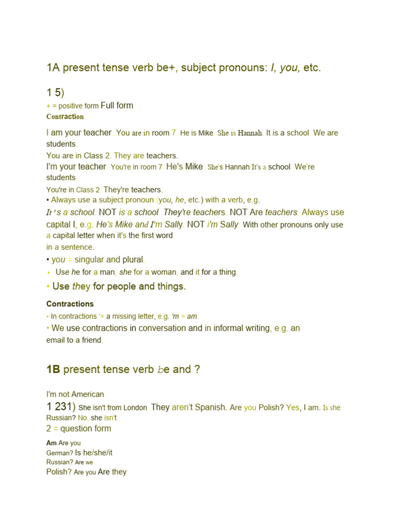 A1 1 Student's Book 124 125 | PDF | Verb | Plural