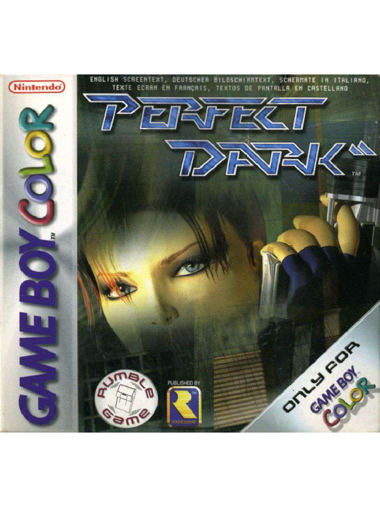 Perfect Dark Game Boy Color Front Cover | PDF