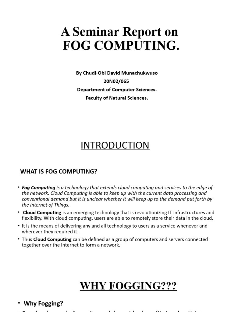 MY SIWES Presentation | PDF | Cloud Computing | Computer Science