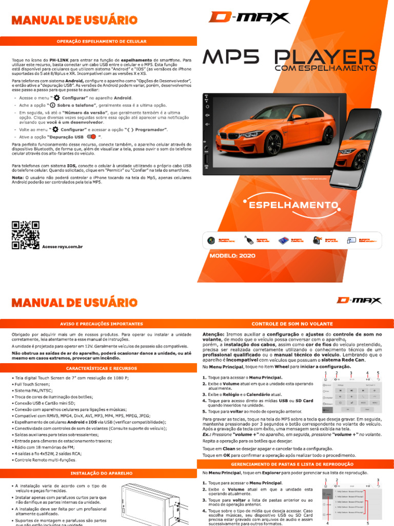 Manual Mp5 2din Dmax | PDF