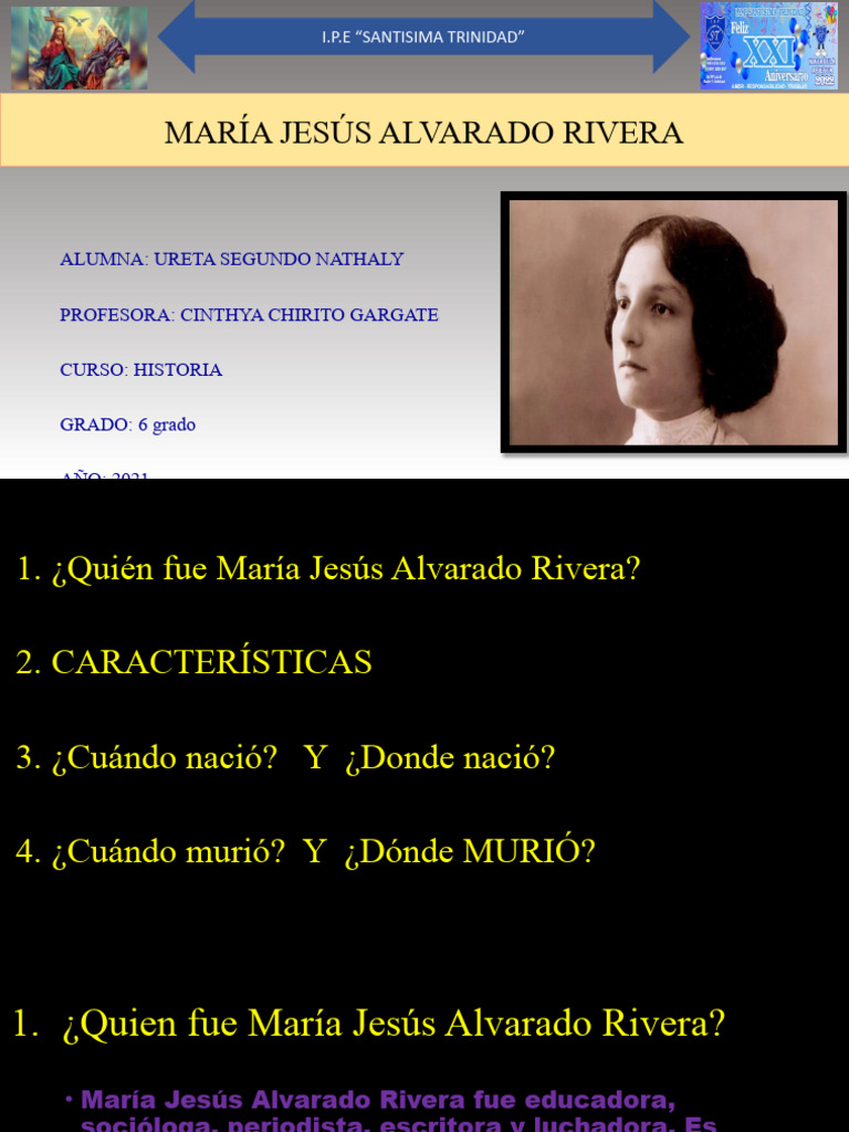 María Jesús Alvarado: Pionera Feminista Peruana | PDF