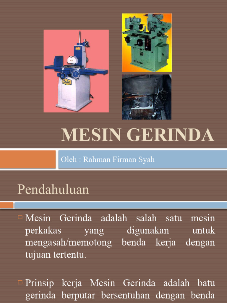 Panduan Mesin Gerinda | PDF