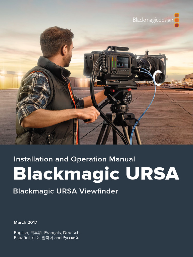 Blackmagic URSA Manual | Download Free PDF | Recording Devices | Computing