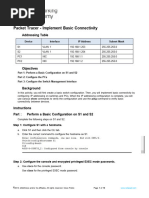 2.7.6 Packet Tracer - Implement Basic Connectivity | PDF | Command Line Interface | Ip Address