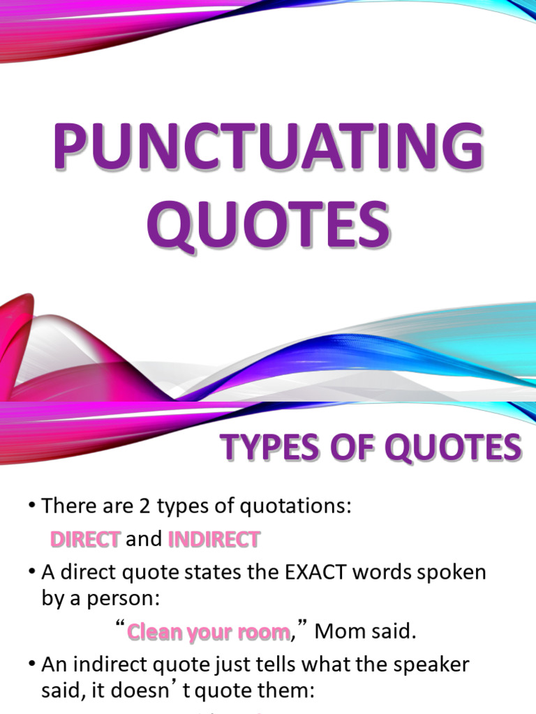 Punctuating Dialogue | PDF | Quotation Mark | Comma