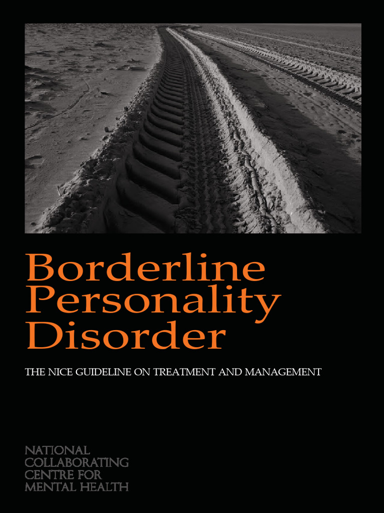 Borderline Personality Disorder The NICE GuideLine PDF | PDF