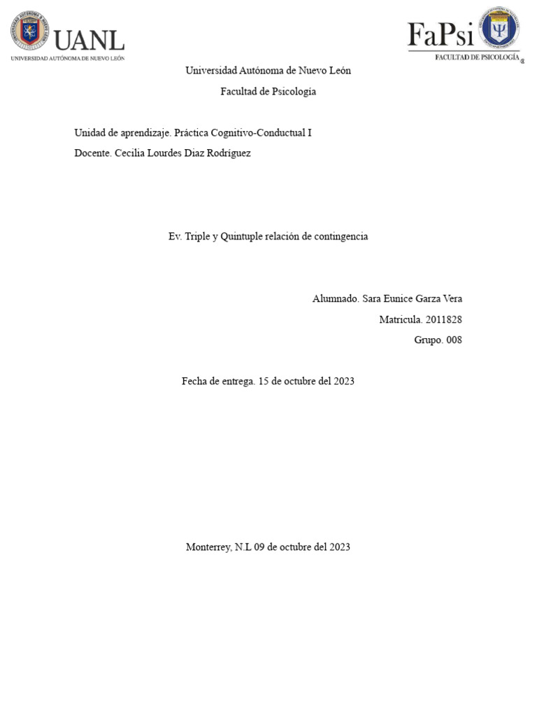 Ev 3 - Triple y Quintuple Relacion de Cont - S.E.G.V | Descargar gratis ...