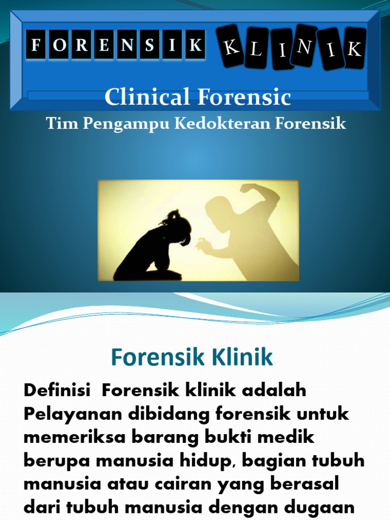Pertemuan Ke 14 - Forensik Klinik | PDF