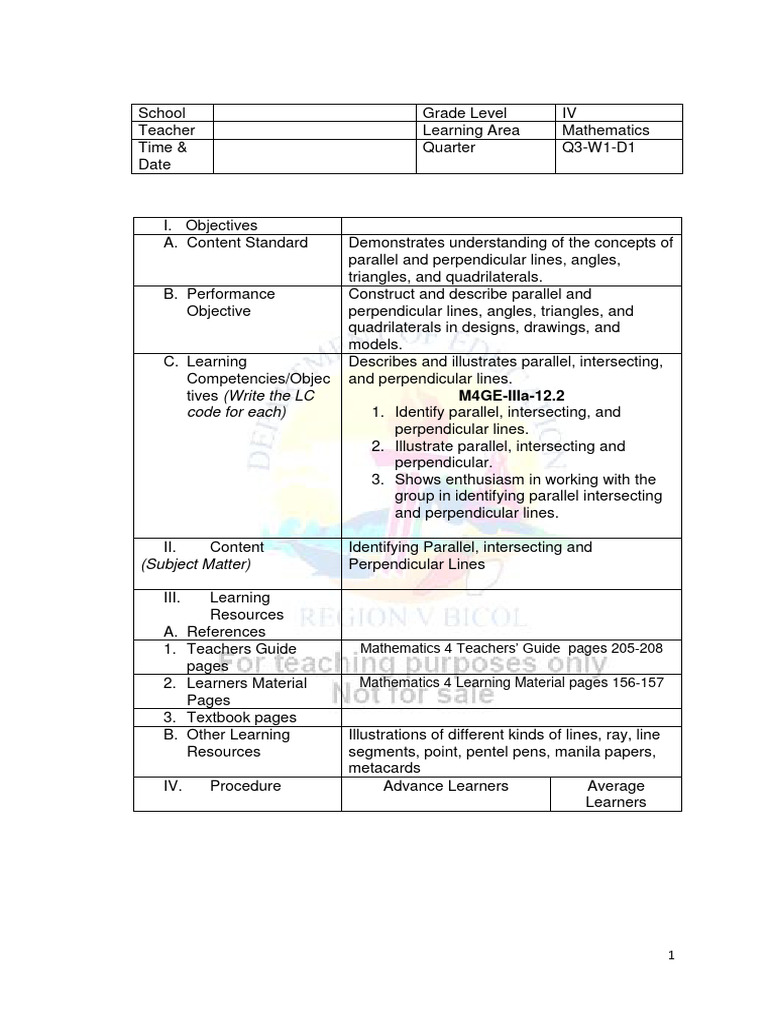 M4ge Iiia 12 2 W1 D1 Pdf Perpendicular Line Geometry